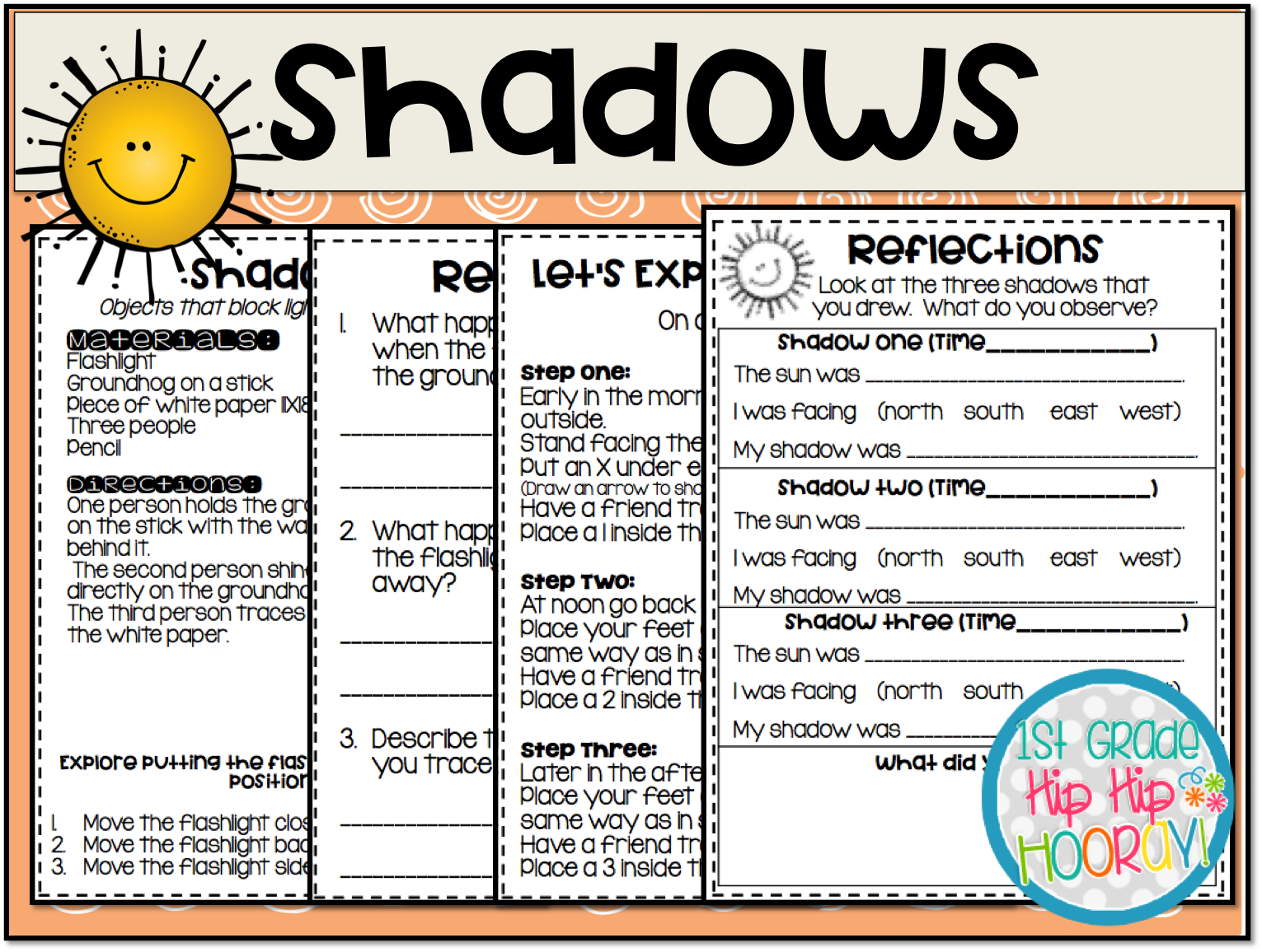 1st Grade Hip Hip Hooray!: Shadow Exploration!