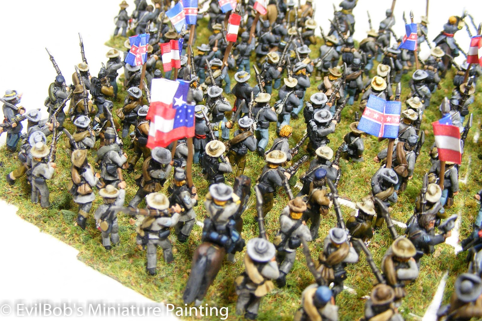 Evil Bob's Miniature Painting: 15mm ACW Confederate Infantry