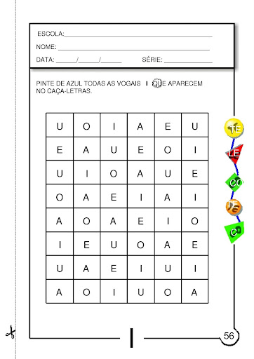 Aprendendo com a Tia Debora: VAMOS TRABALHAR COM A VOGAL I - PROJETO ...