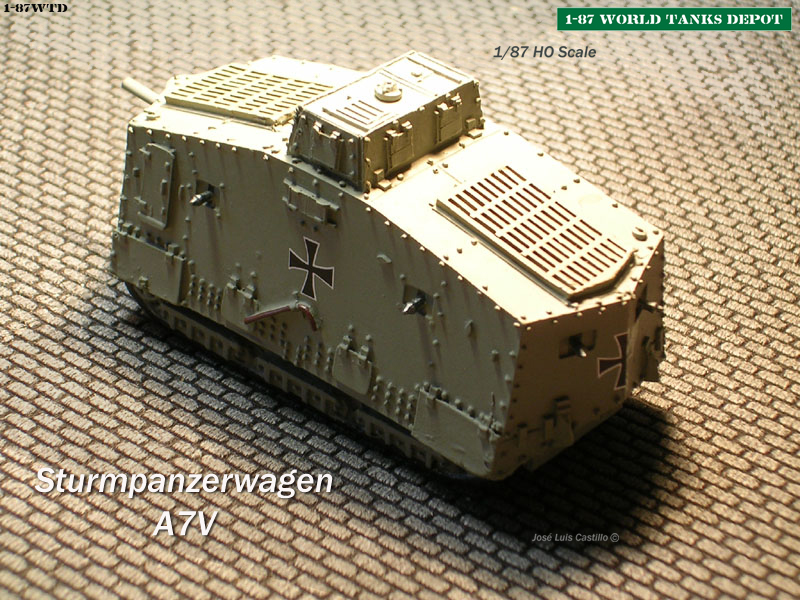 1-87 WORLD TANKS DEPOT (1-87WTD) Online Shop: No-46- German Sturmpanzerwagen A7V- 1-87 H0 Scale ...