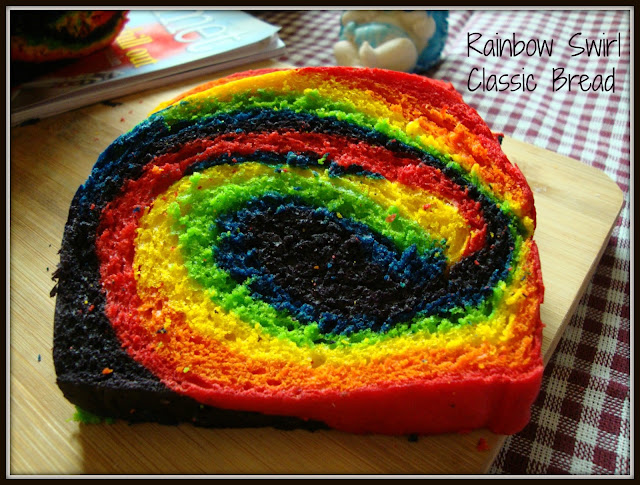 Rainbow Swirl Classic Bread | Kitchen Samraj!
