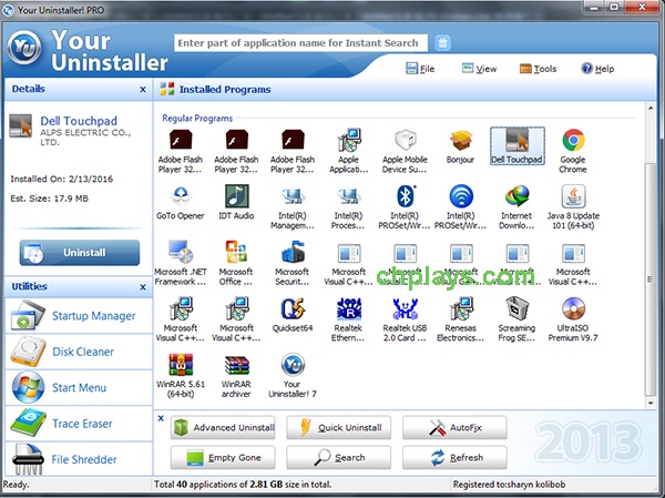 Download Your Uninstaller PRO Full - Phần mềm gỡ cài đặt ứng dụng PC ...