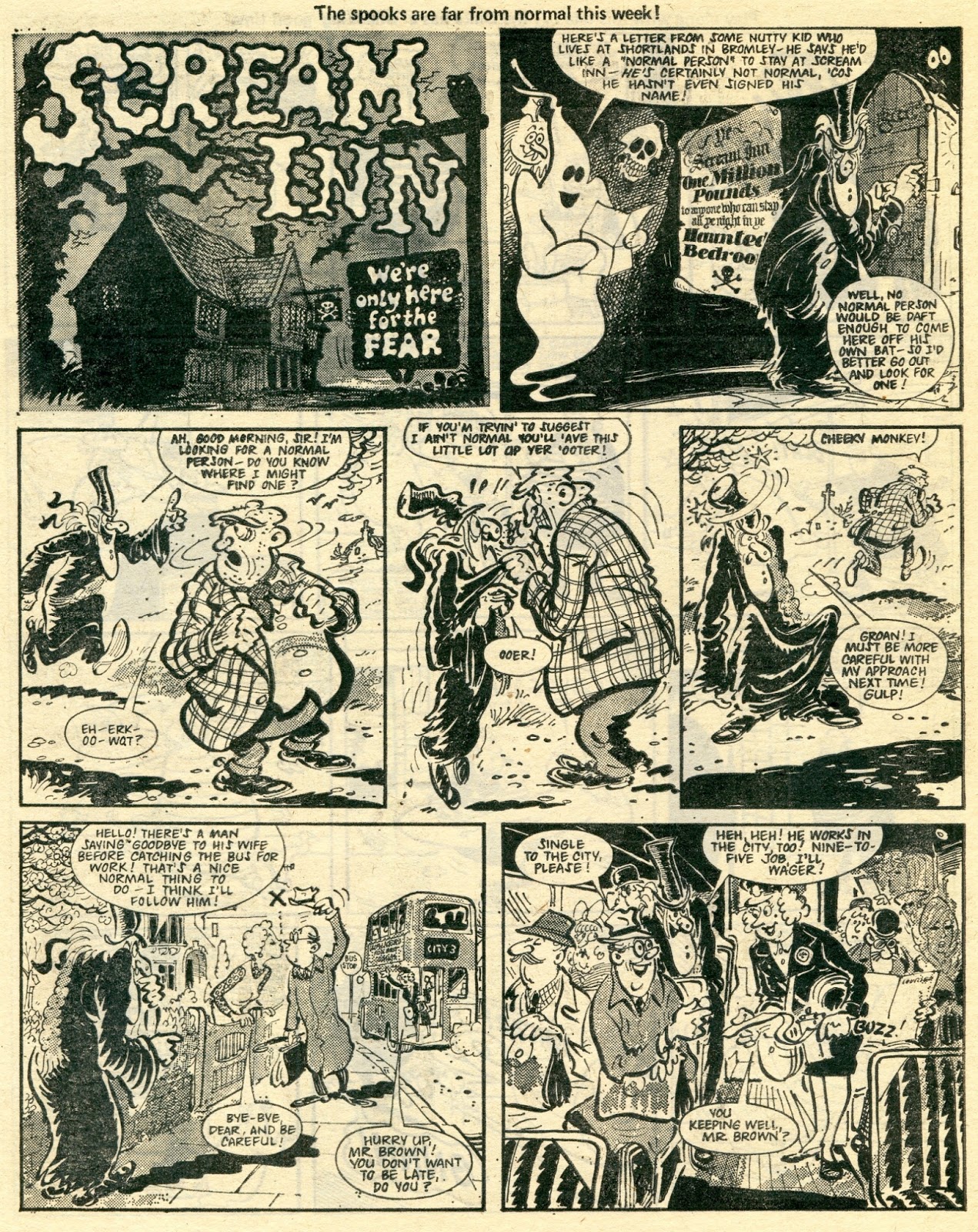 *KAZOOP !!: A LOOK AT SHIVER & SHAKE STRIPS: SCREAM INN (PART THREE)