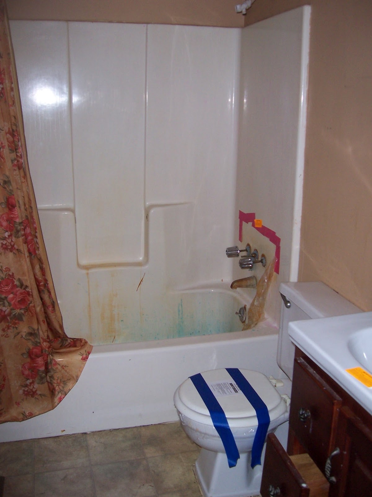 Catch Meadow Cottage: The Bathroom Mess