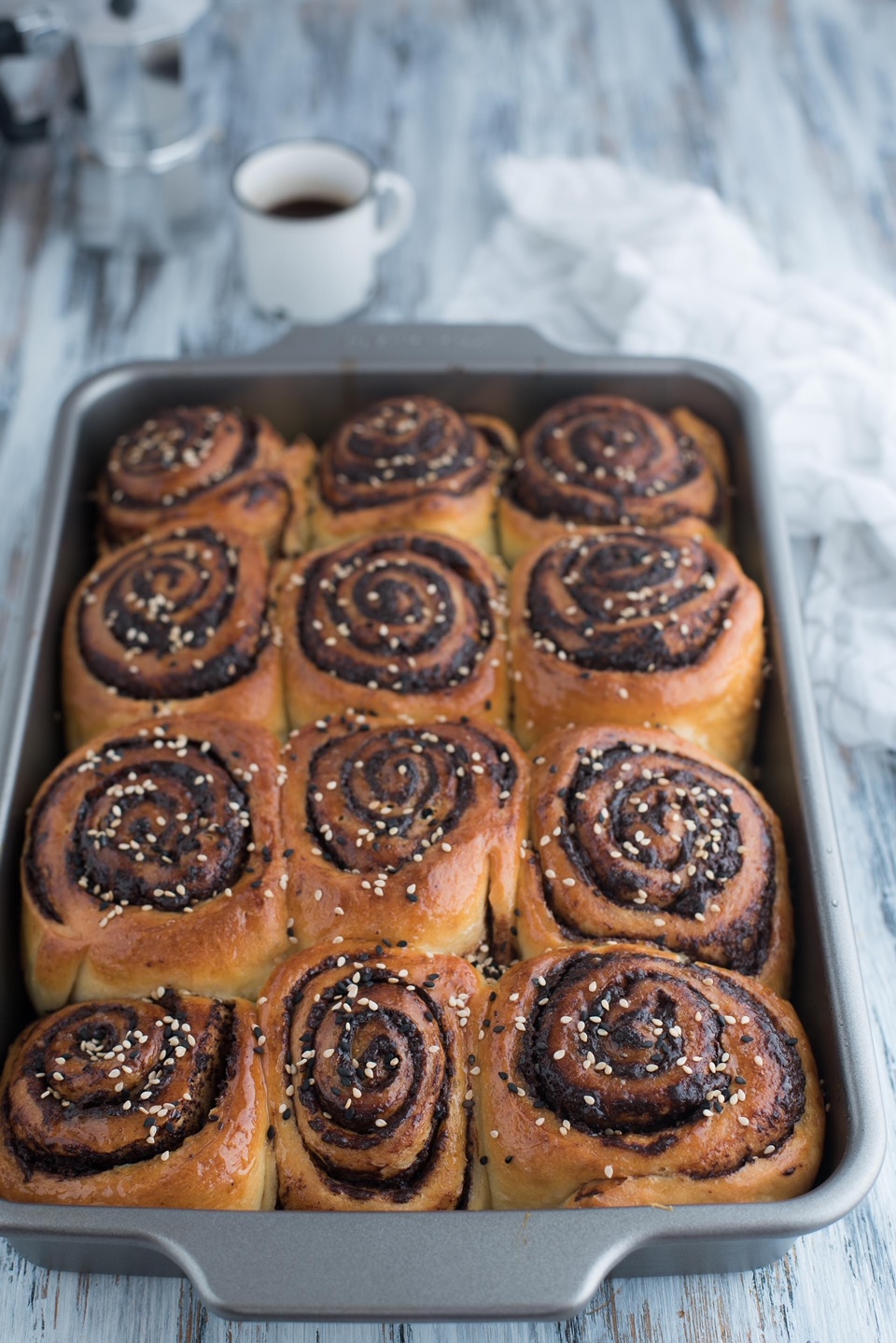 Starbooks: CHOCOLATE TAHINI BABKA BUNS