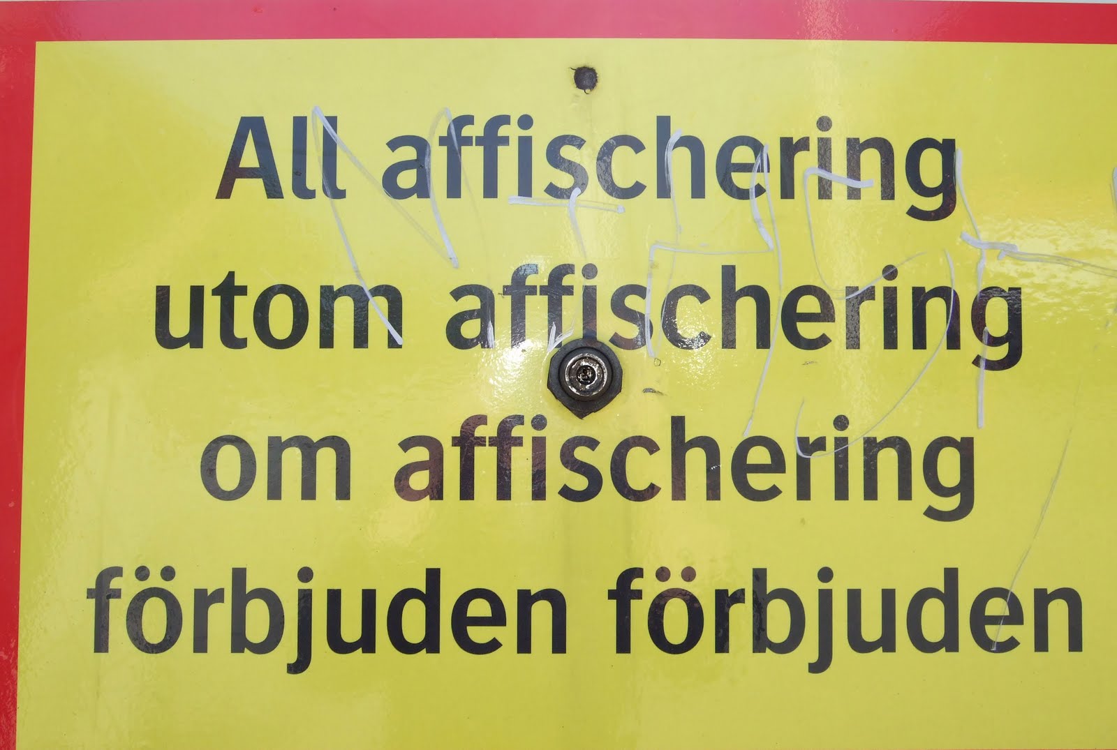 Lisas Quiltsida: Rolig skylt