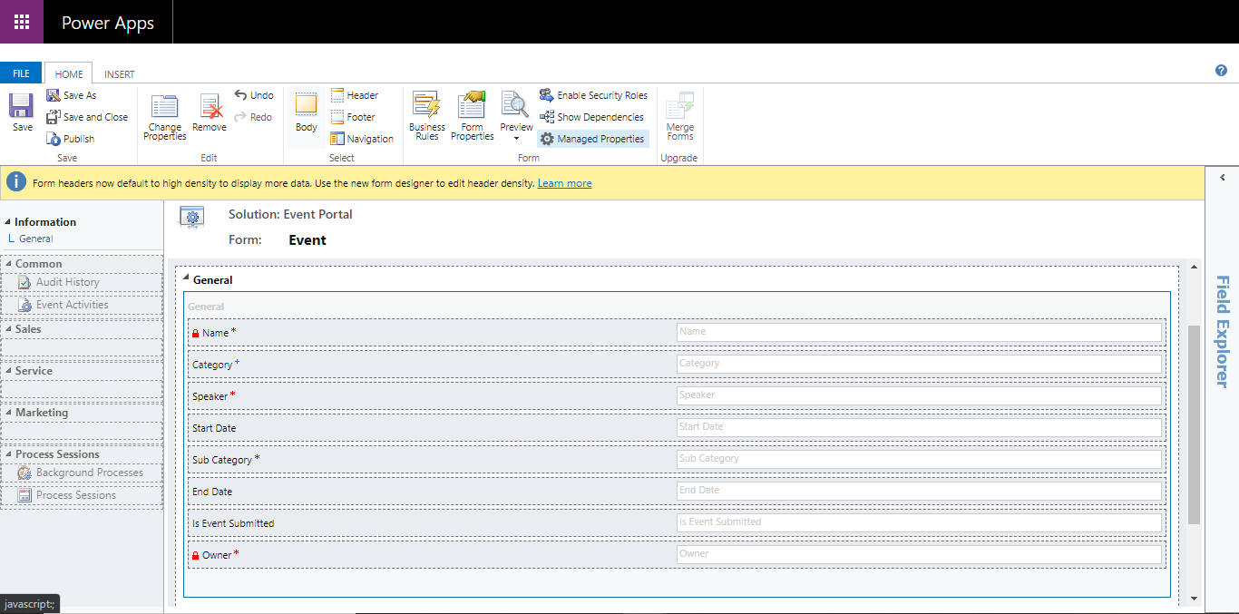 Creating your Event's First Entity Form in Dynamics 365 Portal.