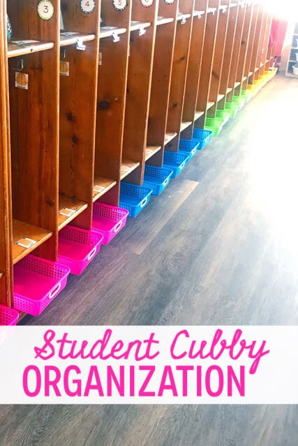 Organized Charm: Student Cubby Organization in My Classroom
