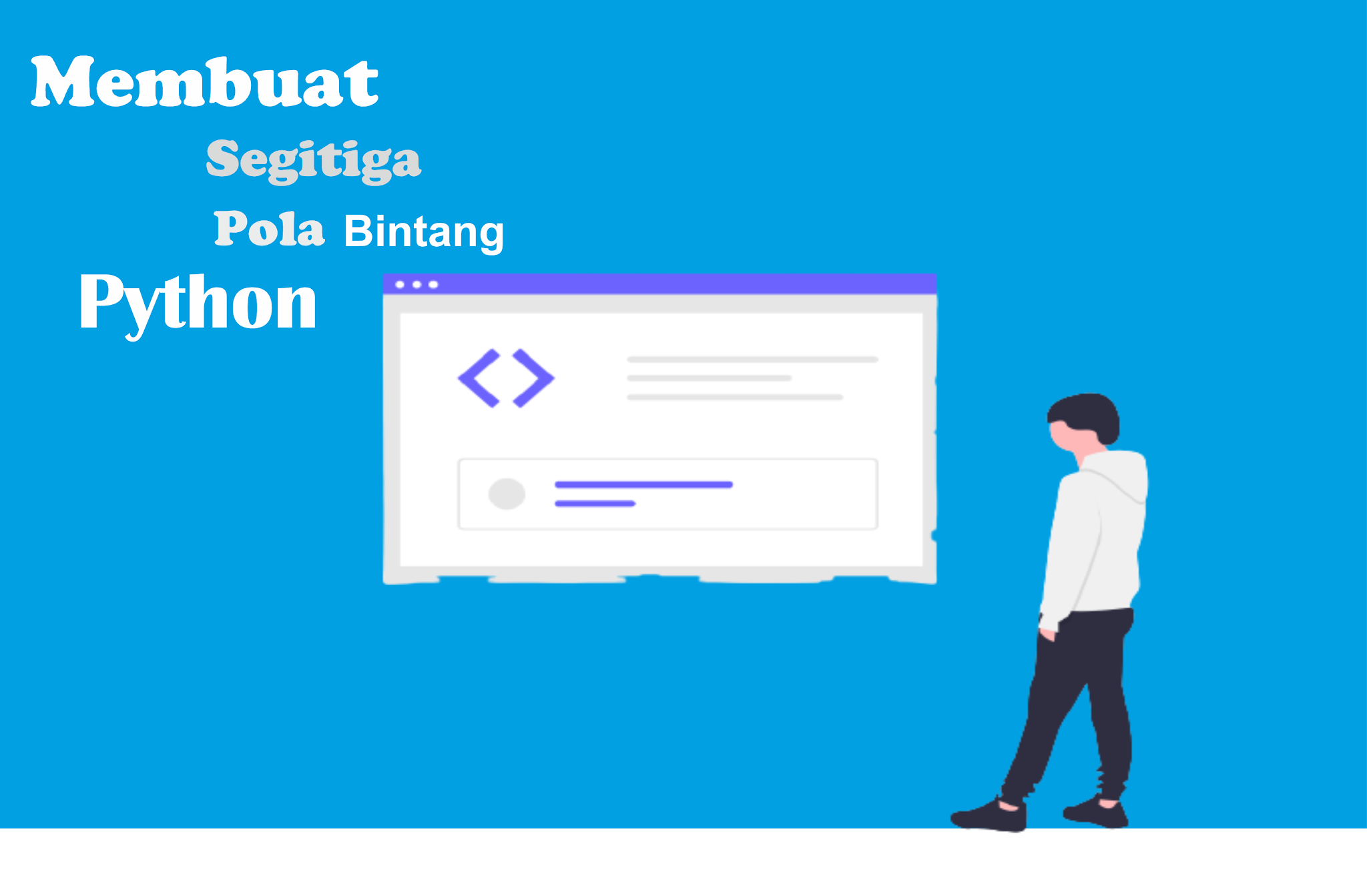 Segitiga Pola Bintang Python