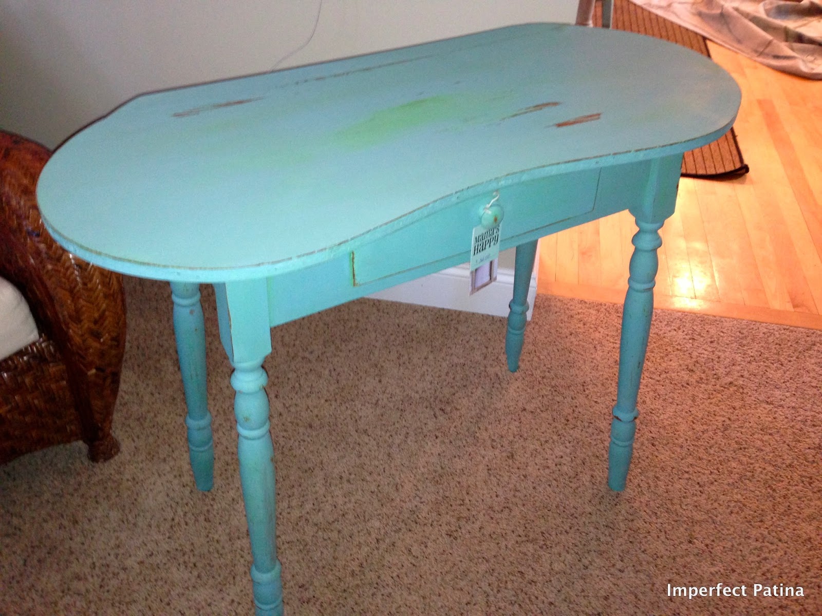 Imperfect Patina: Kidney Shaped Table