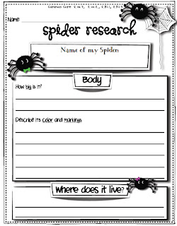Mrs. Heeren's Happenings: Spider Research, Plural Nouns Pack, and an ...