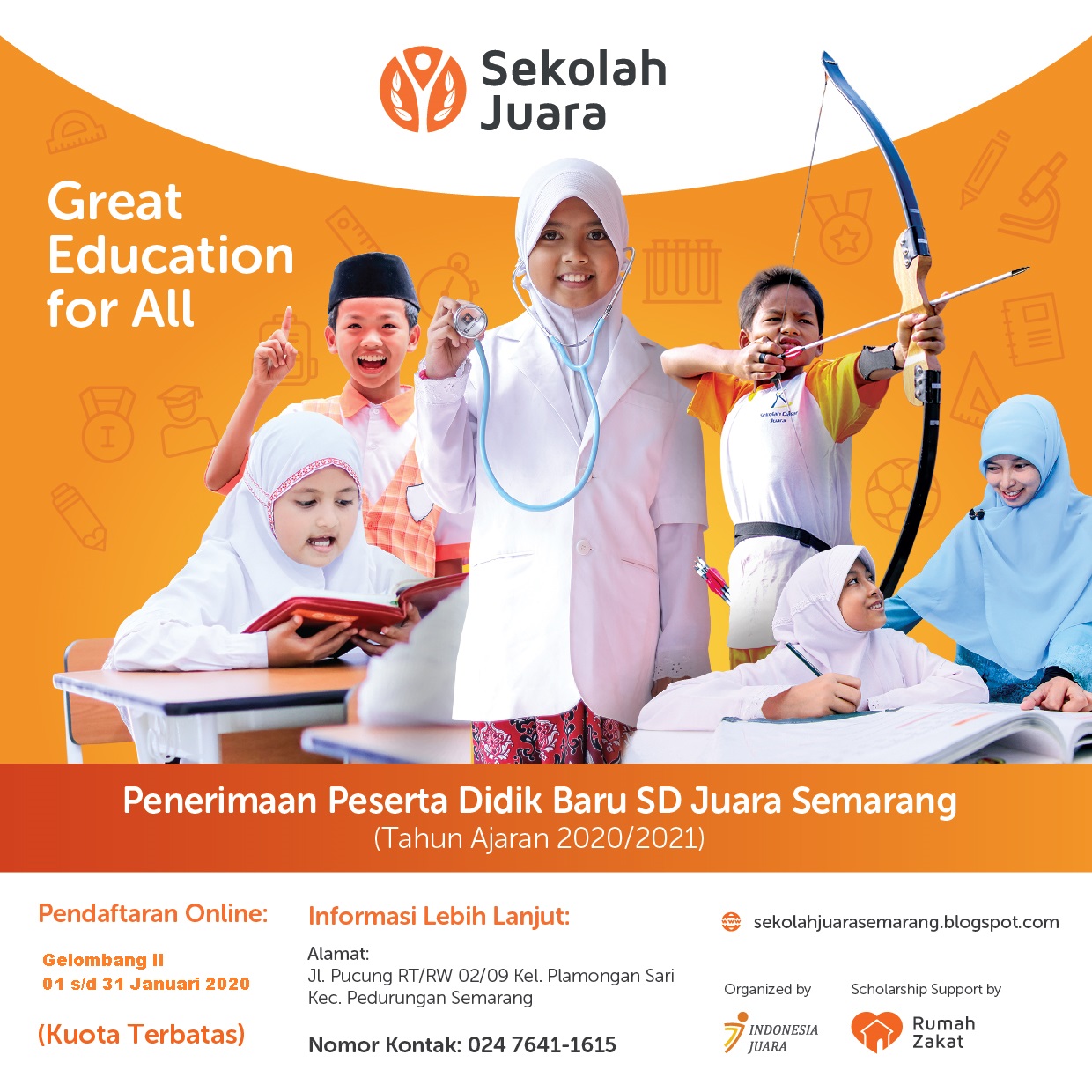 PENERIMAAN PESERTA DIDIK BARU (PPDB) SEKOLAH DASAR JUARA SEMARANG TAHUN ...