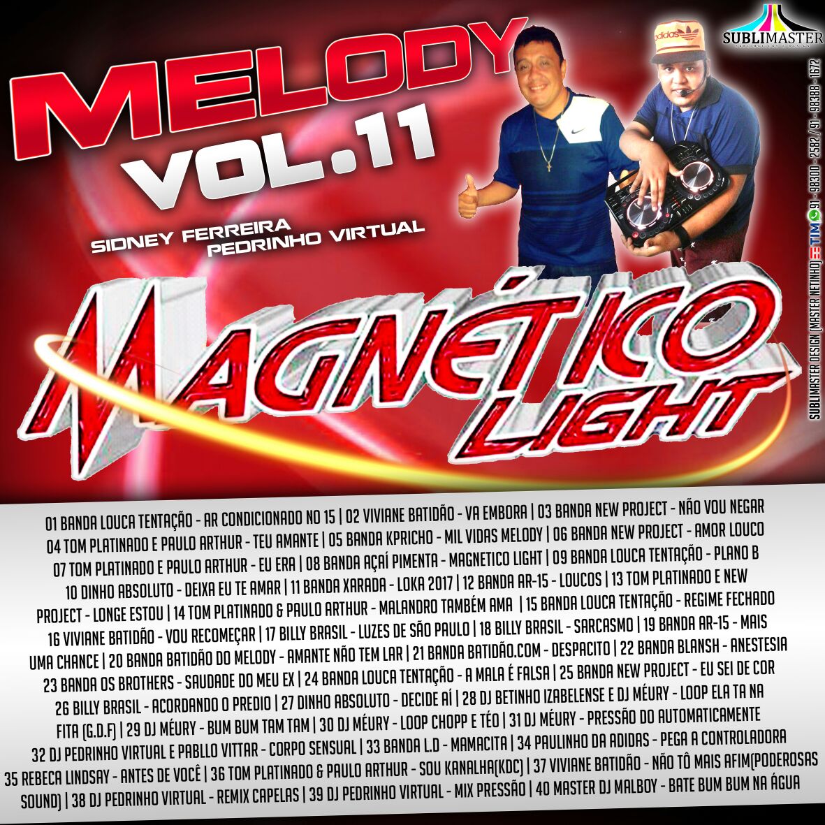 CD MELODY VOL 11 MAGNÈTICO LIGHT 2017