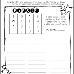 Word Work Activities For 2nd Grade