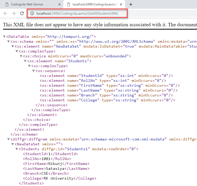 How to Create Web Service in ASP.NET Web Forms With Example | Codingvila