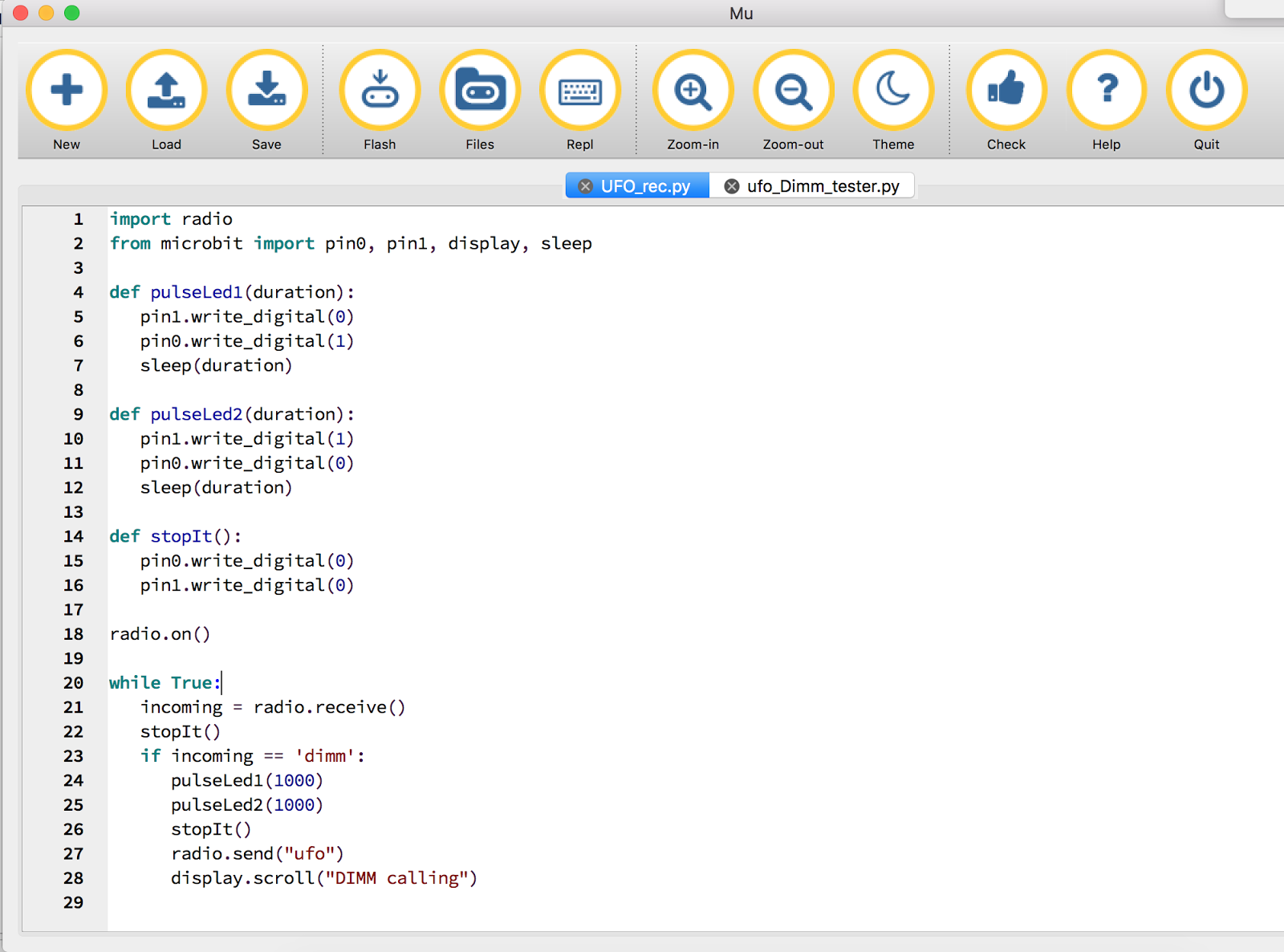 Robots and Physical Computing: UFO talks to Robot - part one