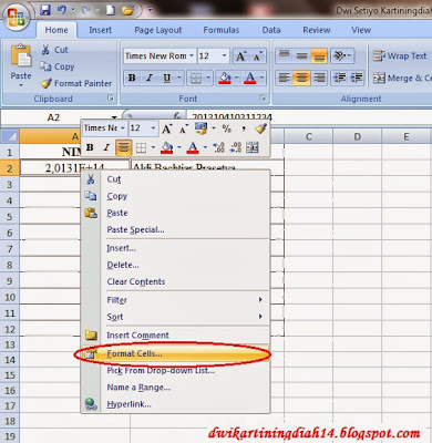 My BLog \(´ `)/ \(´ `)/ \(´ `)/: Format Cells Pada Microsoft Excel