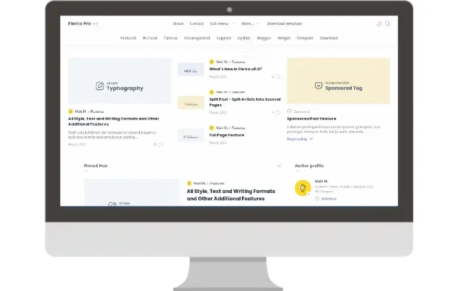 Fletro pro v6.0 Blogger Template