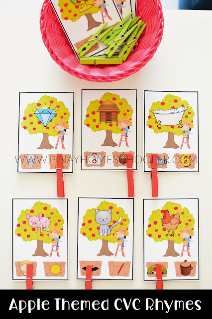 Apple Themed Preschool Math and Literacy Center | The Pinay Homeschooler