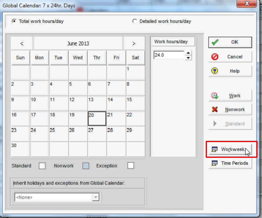 How to Change the Calender in Primavera in the middle of the project