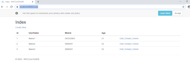 Consume Web API in .NET Core MVC using HTTPClient