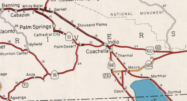 California State Route 111 in Coachella Valley