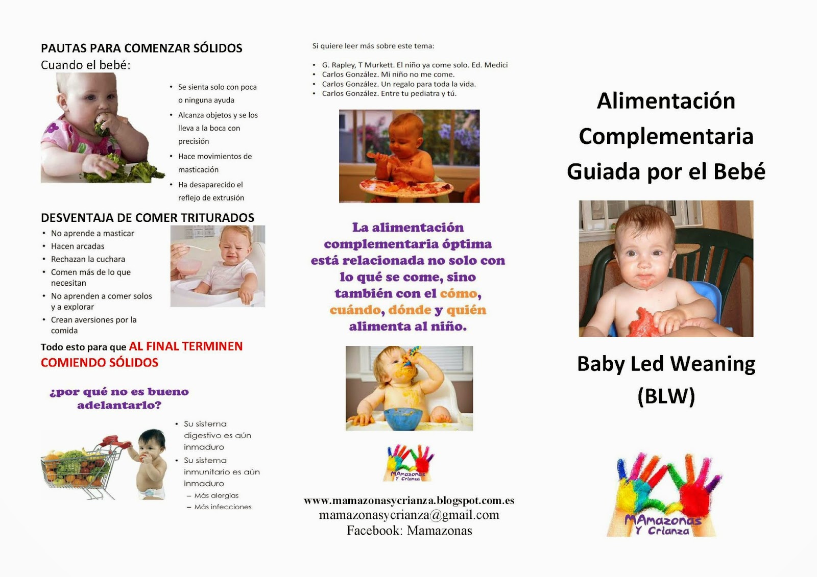 MAMAZONAS: BLW. Alimentación complementaria guiada por el bebé