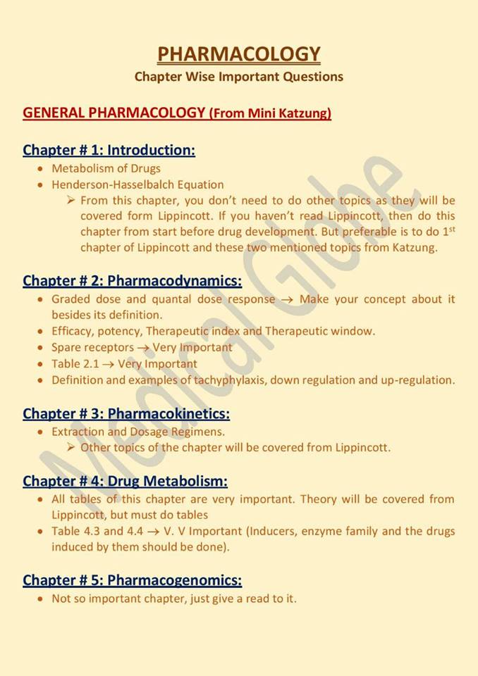 GENERAL PHARMACOLOGY GUIDELINE AND IMP - SEEN MEDICAL IDEAS