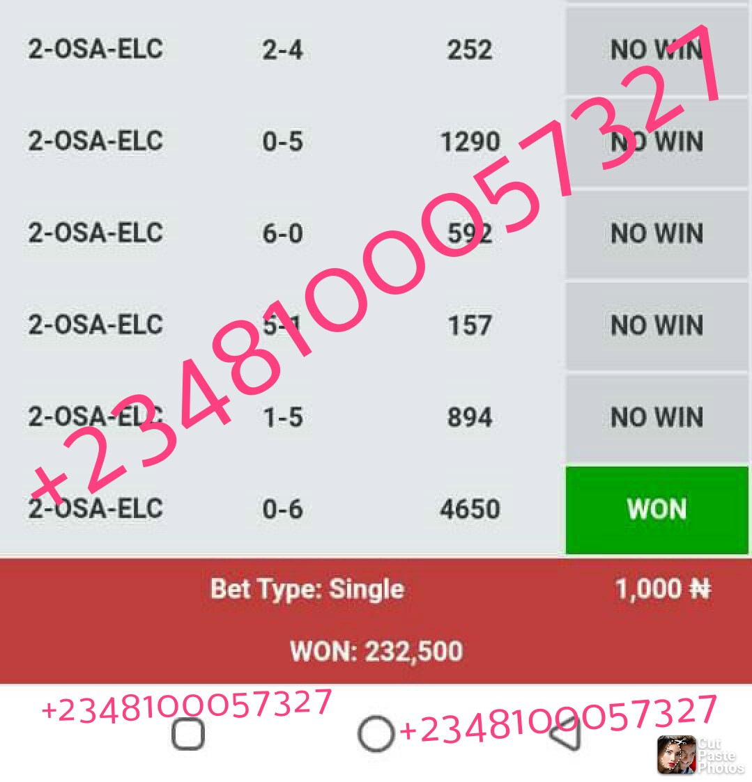 Bet9ja virtual cheat and correct scores, 100% sure.