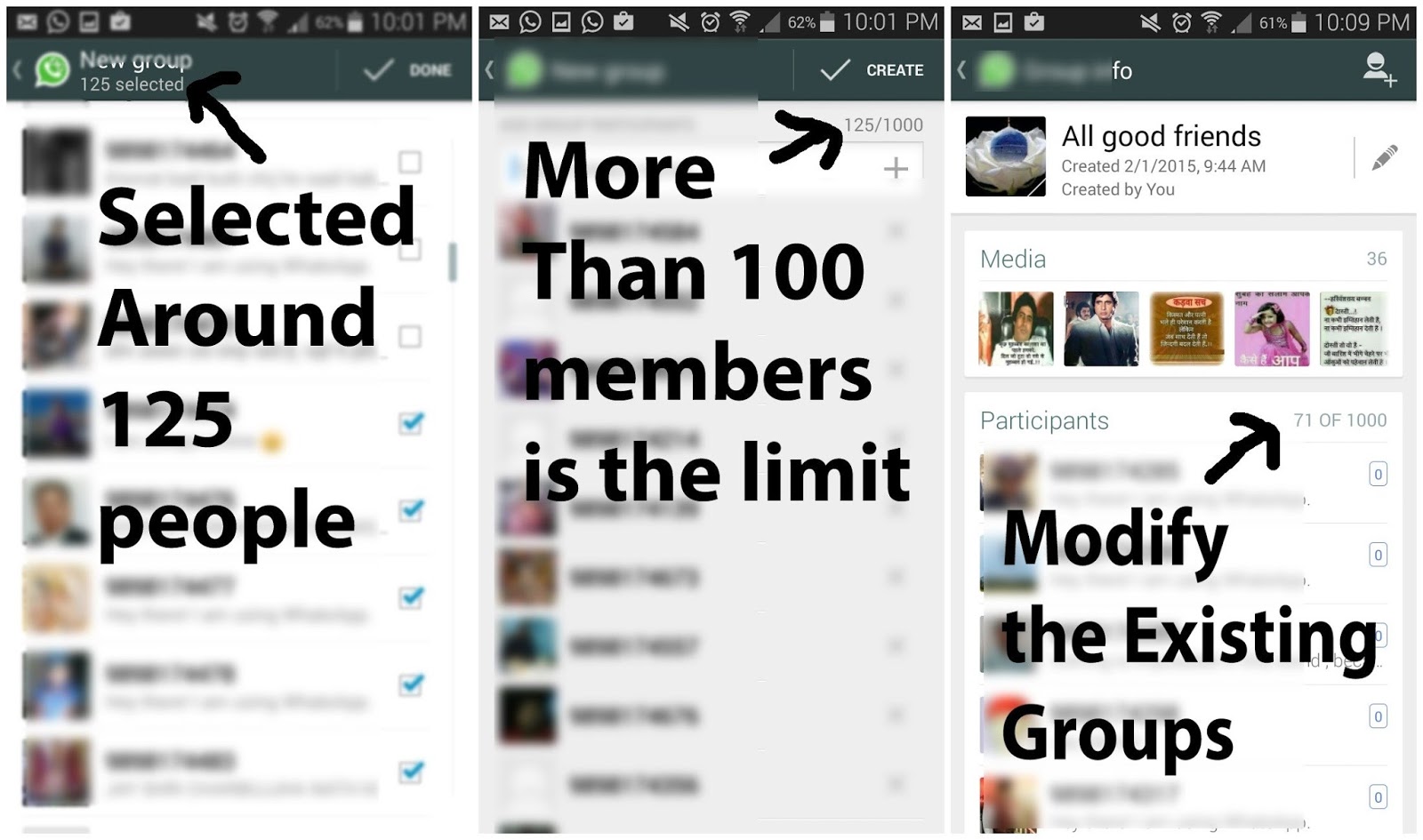 Grey : How to Add 256 WhatsApp Group Members to WhatsApp Group.