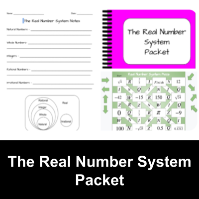 The Real Number System Packet