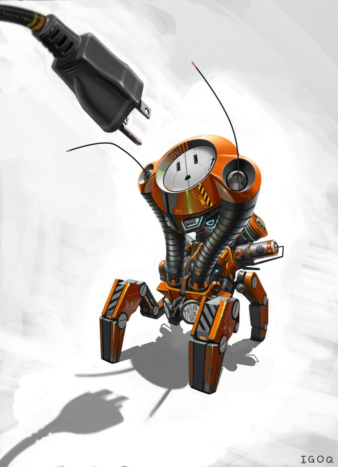 Igoq Concept and Industrial Design: Plug Bot