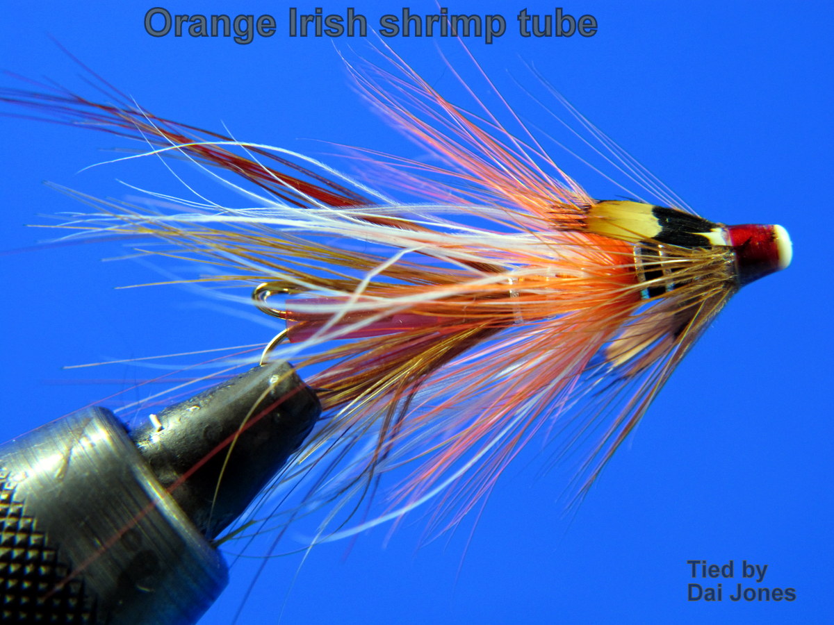 daijones flies: Irish shrimp patterns, Tied on tubes.