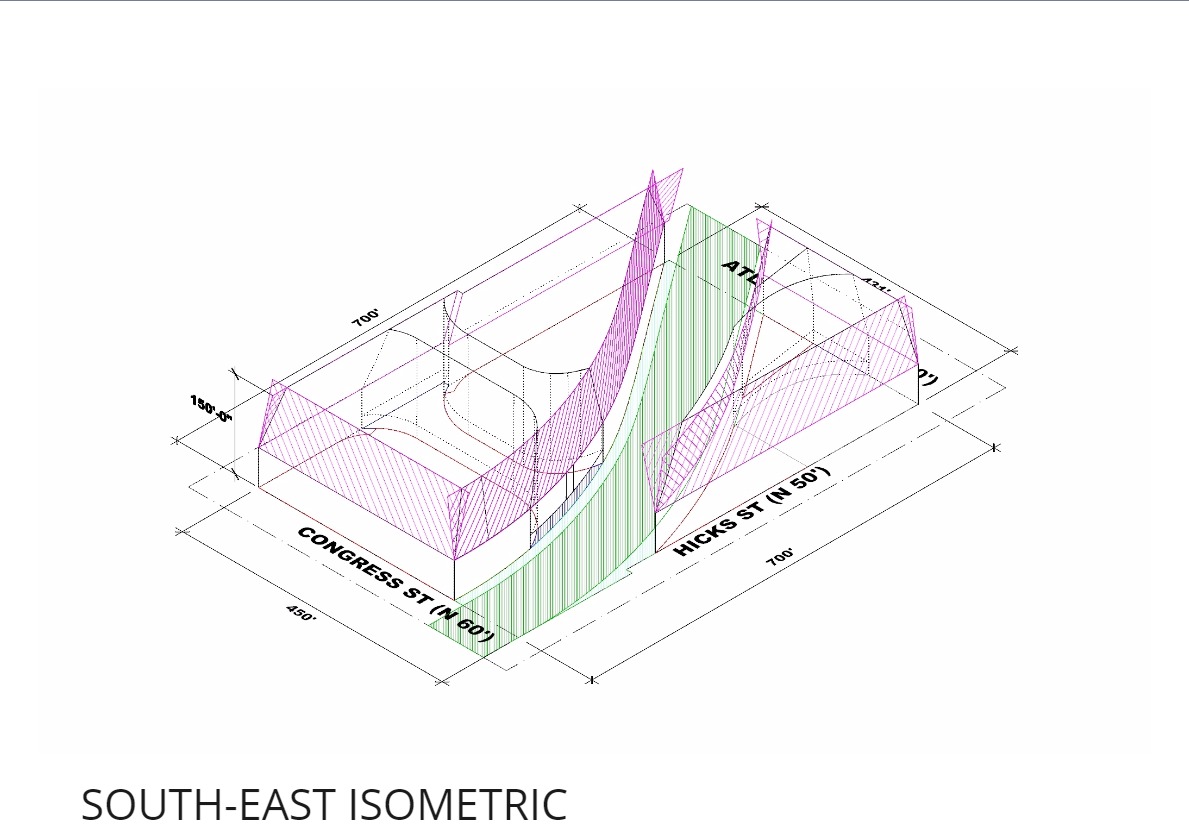 Site Zoning Envelope and FAR Massing
