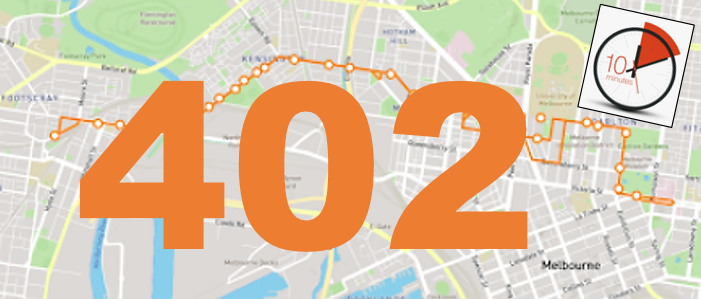 Melbourne on Transit: Timetable Tuesday #118: Route 402 Every 10 ...