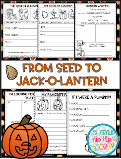1st Grade Hip Hip Hooray!: Seed to Jack-o-Lantern!