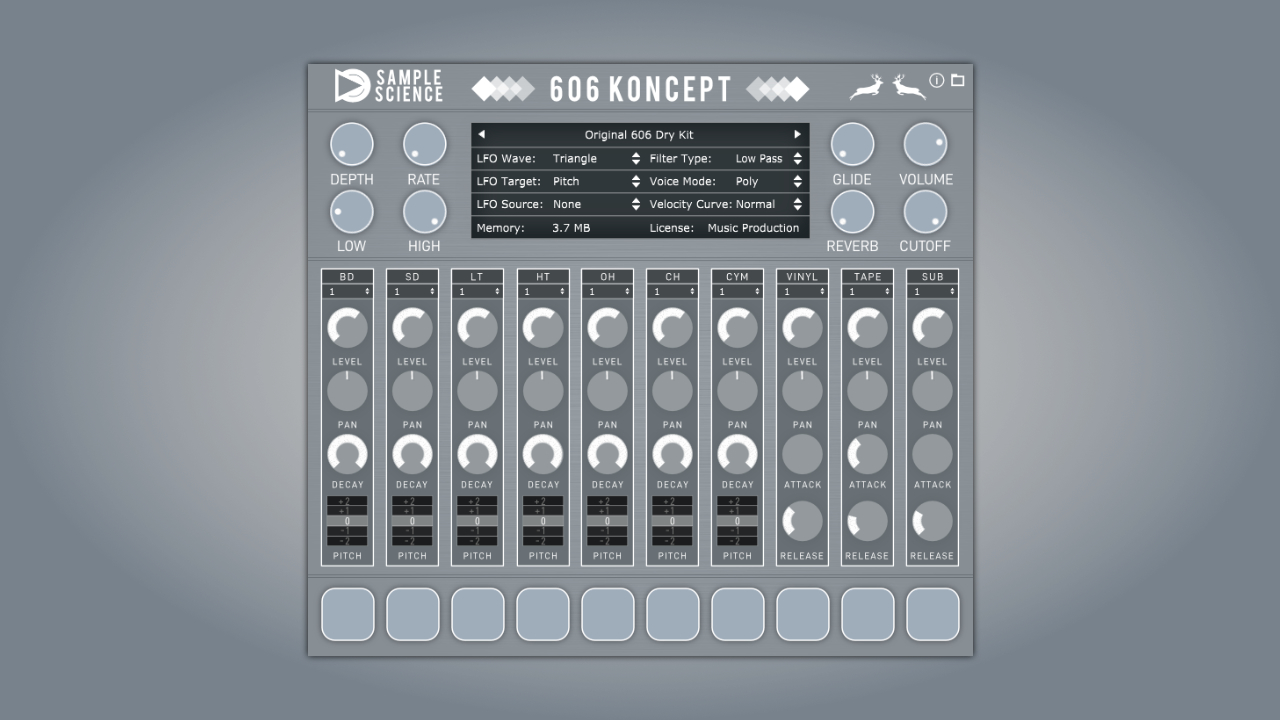 MATRIXSYNTH: 606 Koncept Free 64-bit VST plugin instrument for Windows