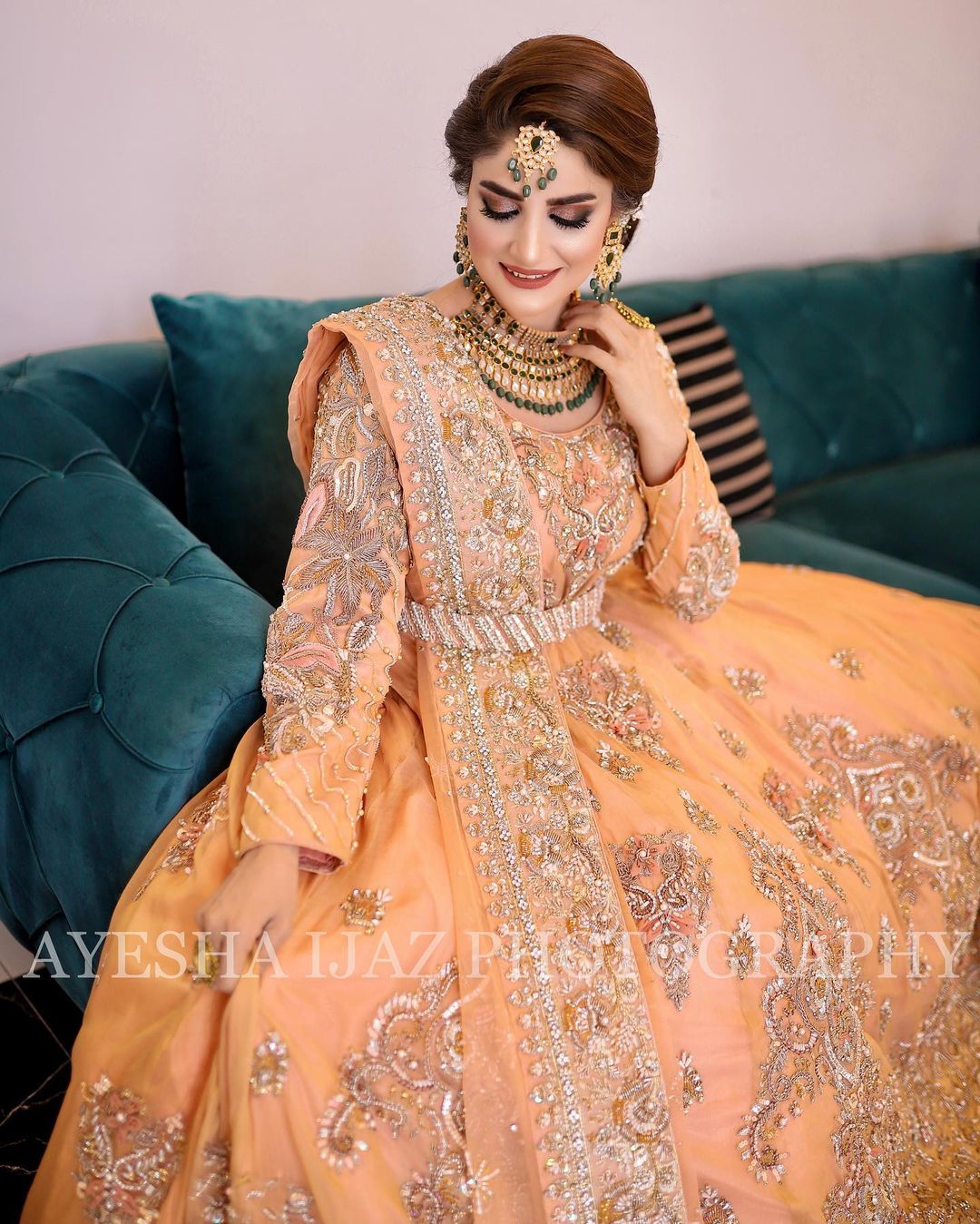 Aliya Ali Latest Bridal Shoot For Mohsaz Salon