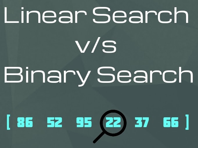 Linear Search v/s Binary Search || Comparison and Algorithm of Linear ...
