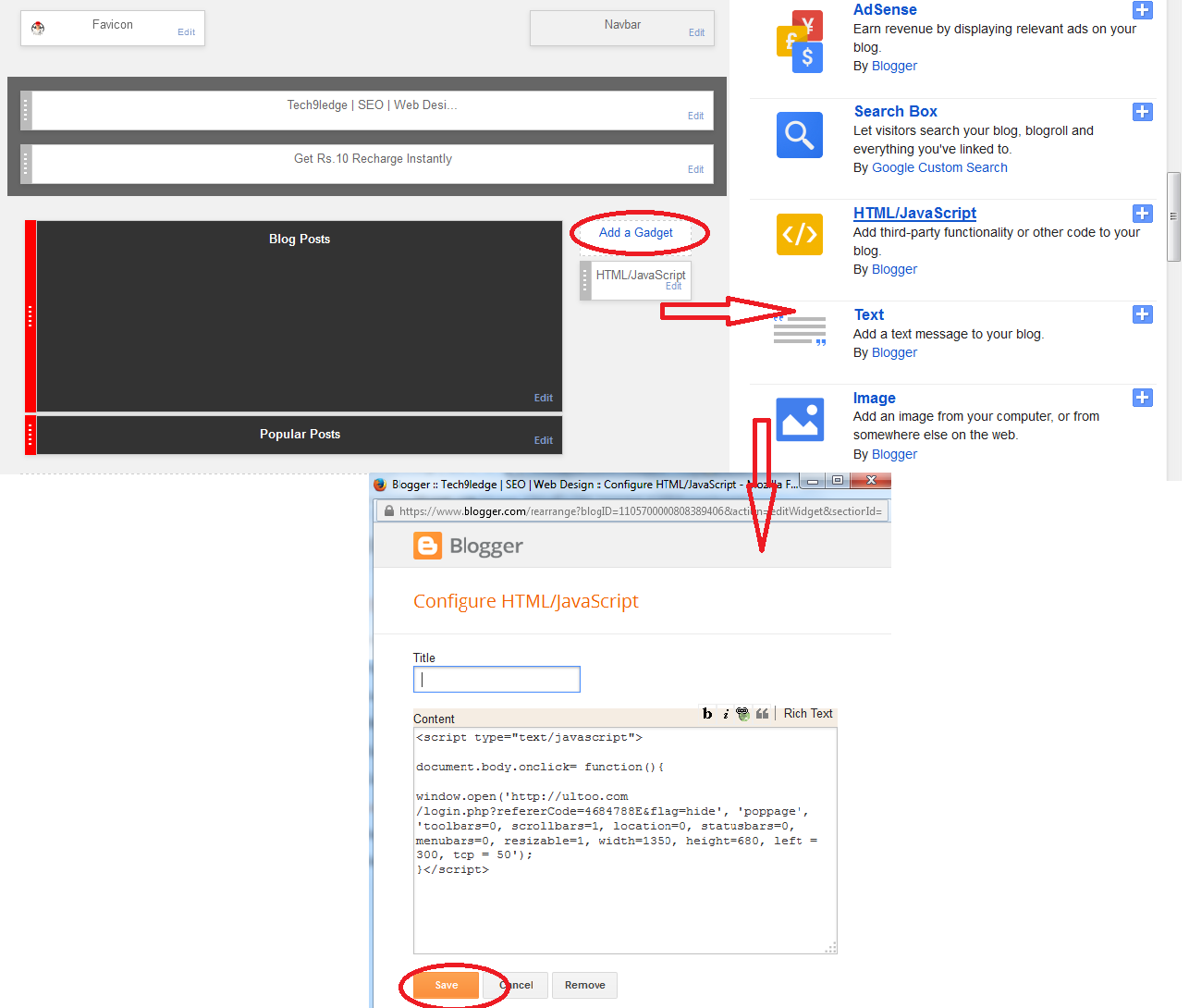 How to Add Popup Window in Blogger | Sites A like