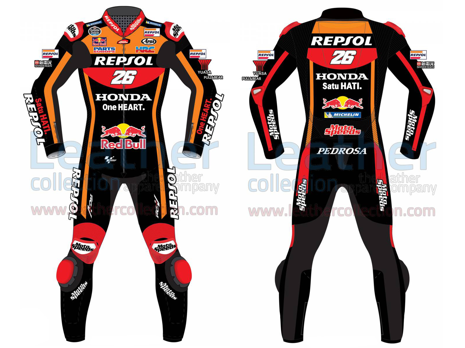 Dani Pedrosa 26 Honda Repsol Black Suit 2017 - Racing Duke