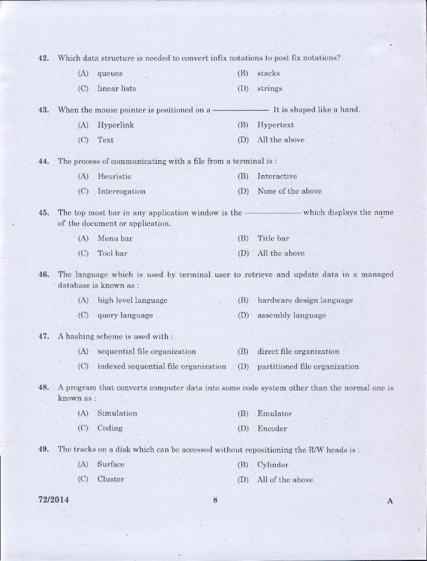 Kerala PSC Junior Instructor