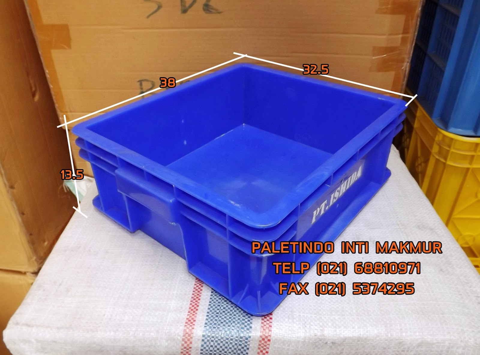CV. PALETINDO INTI MAKMUR : CONTAINER PLASTIK SOLID 38 X 32.5 X 13.5 CM