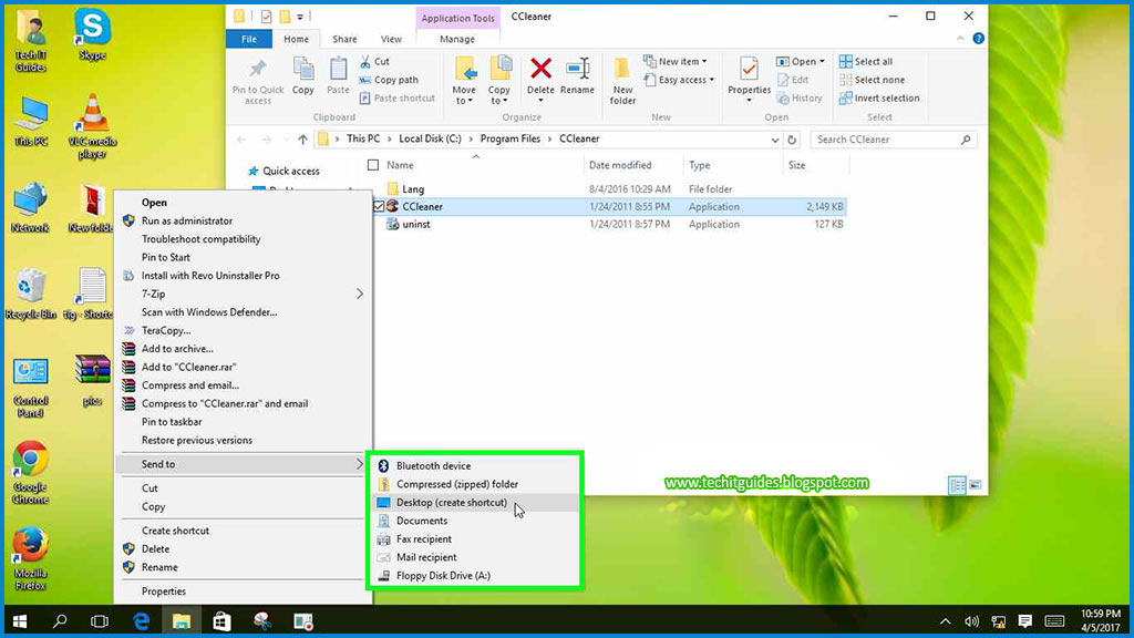 Create Windows Desktop Shortcut For Any Program File Folder