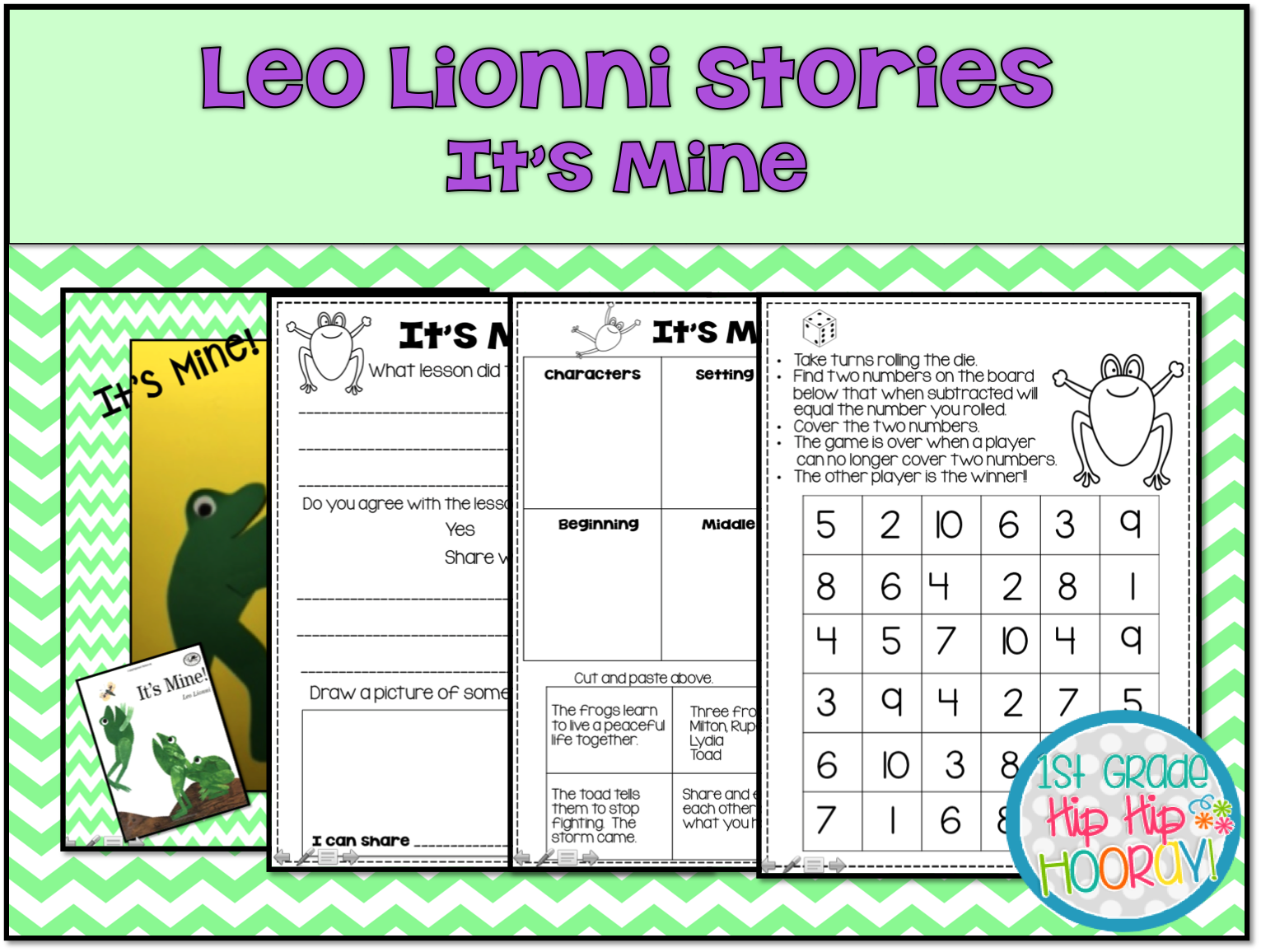 1st Grade Hip Hip Hooray!: Leo Lionni Author Study and More!!