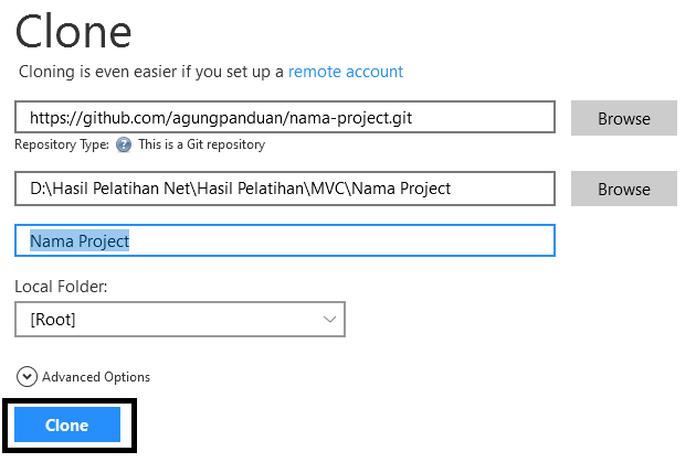 Cara Upload Project Ke Github Menggunakan SourceTree - AGUNG TUTORIAL