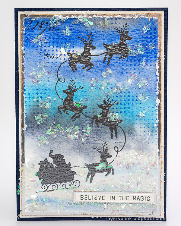 Layers of ink: Sparkly Magic Christmas Card Tutorial