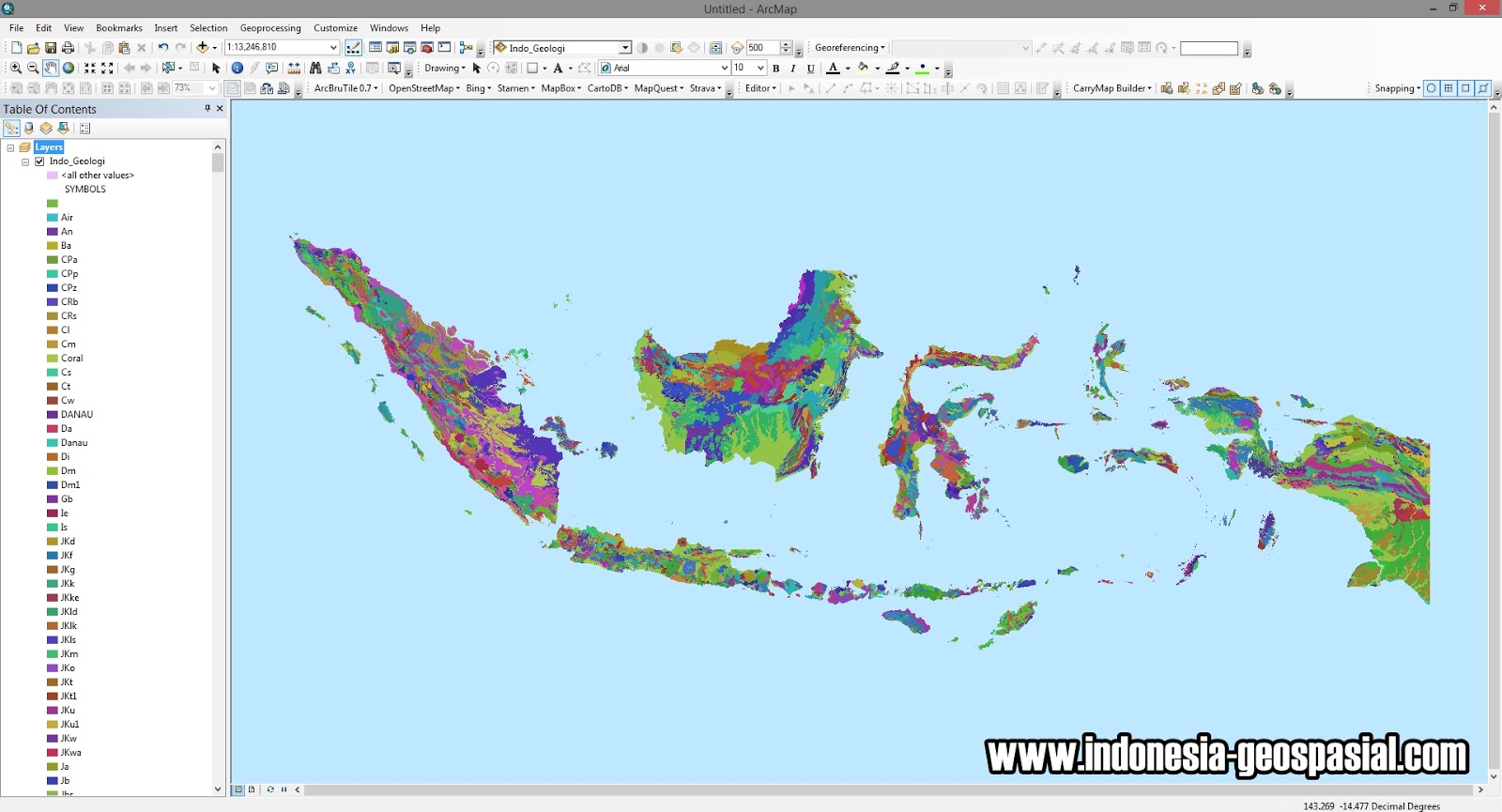 √ Download Shapefile Geologi Seluruh Indonesia - INDONESIA GEOSPASIAL
