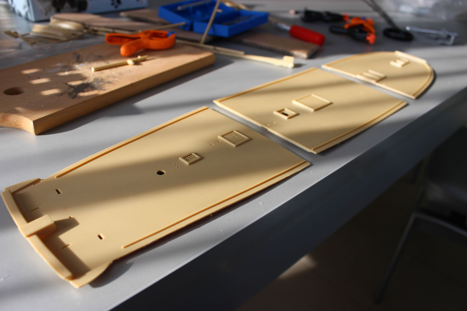 Sailing Ship Models: USS Constitution - Preparing the Gun Deck