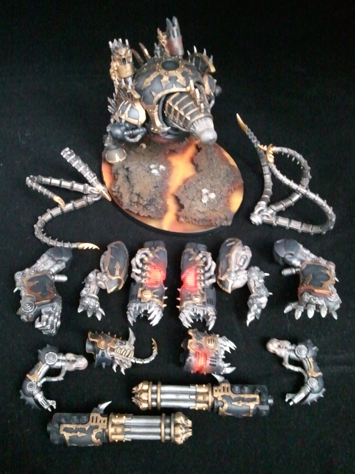 Art Of War Miniature Painting: Demon Engines completed.